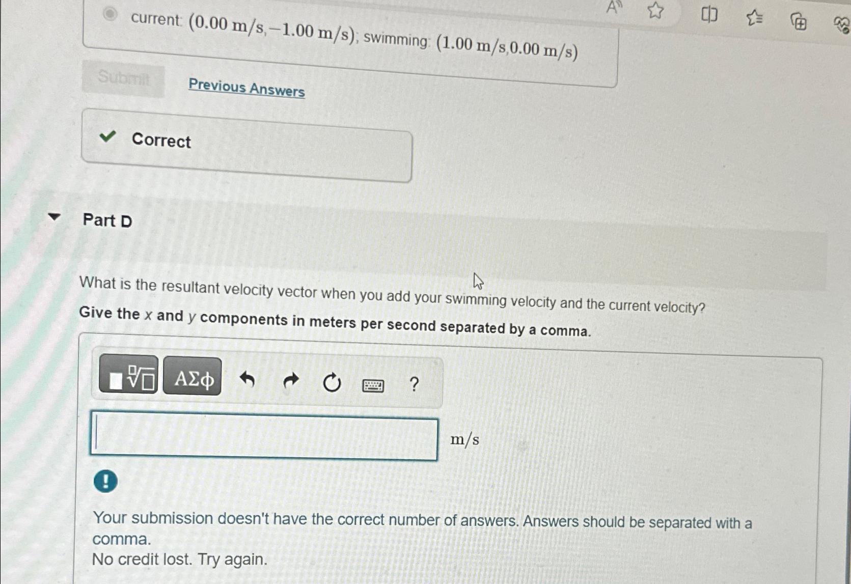 Solved current (0.00ms,-1.00ms); swimming: | Chegg.com