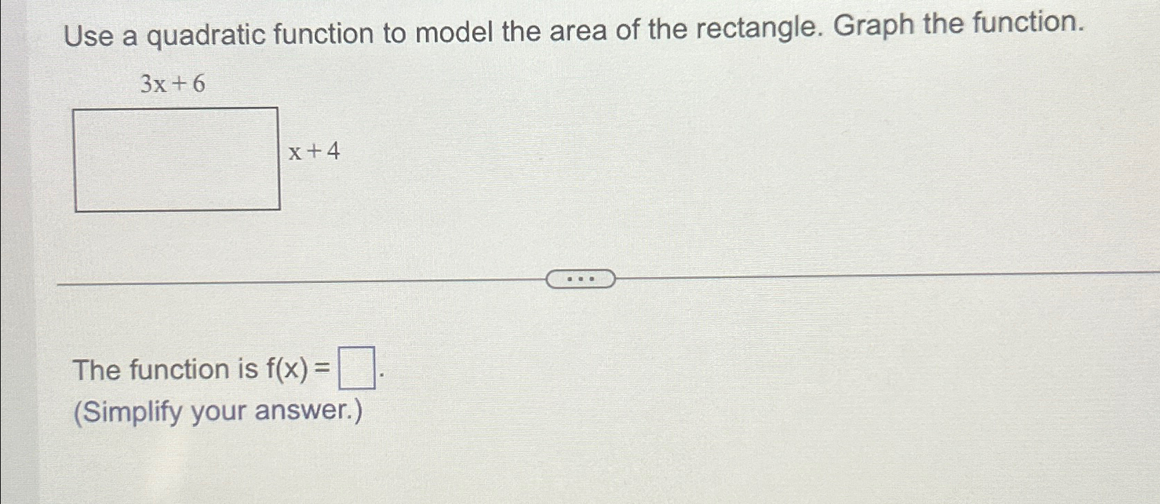 Solved Use a quadratic function to model the area of the | Chegg.com