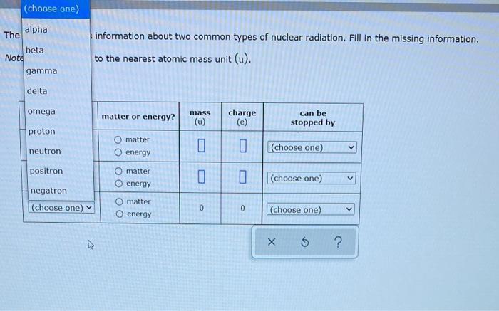 Solved The table below lists information about two common | Chegg.com