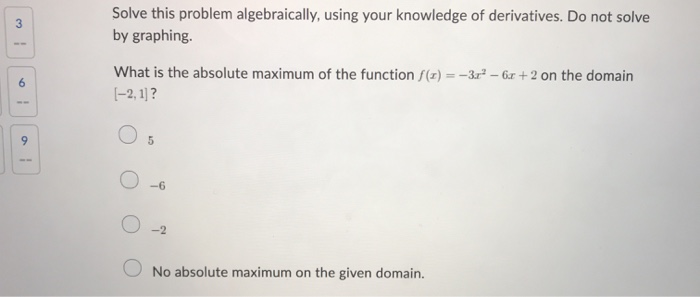 Solved Solve this problem algebraically, using your | Chegg.com