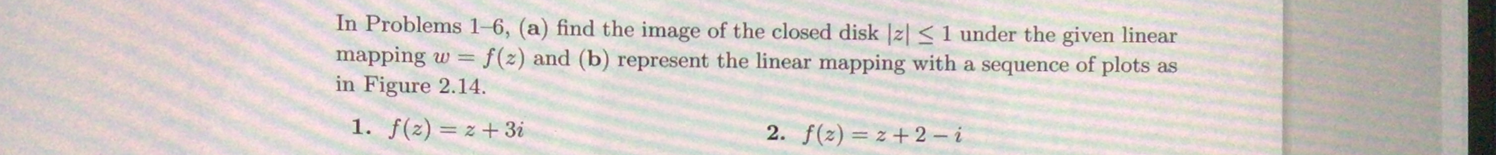 Solved In Problems 1-6, (a) ﻿find the image of the closed | Chegg.com
