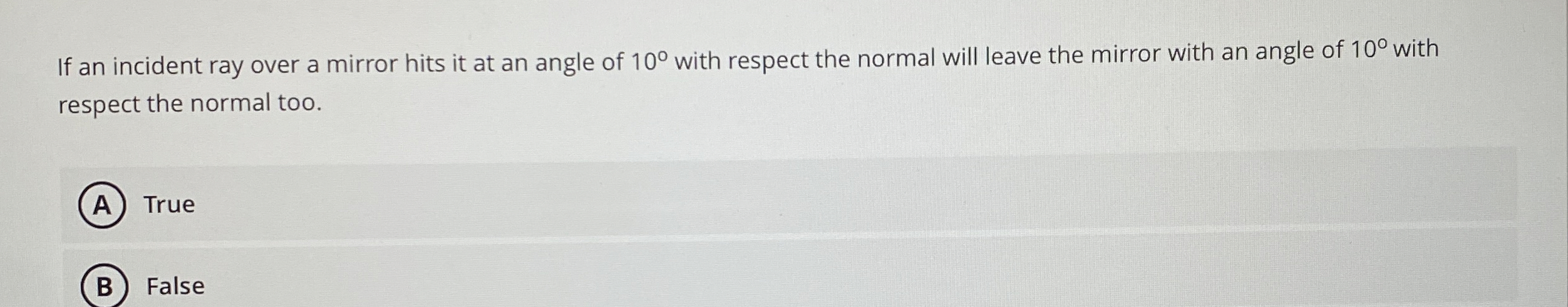 High Quality SOLUTION If an incident ray over a mirror hits it at an ...