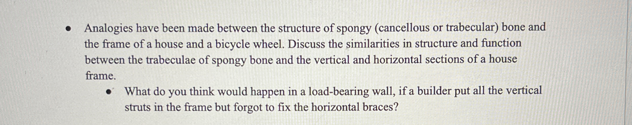 Solved Analogies have been made between the structure of | Chegg.com
