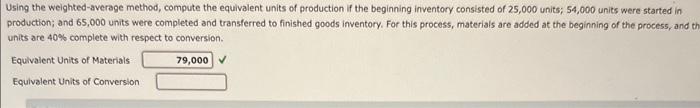 Solved Using the weighted-average method; compute the | Chegg.com