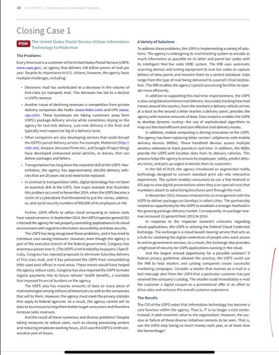 Solved Closing Case 1 Closing Case 2 | Chegg.com