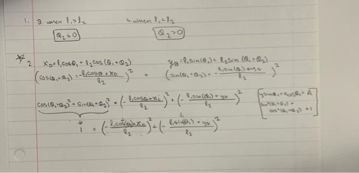 Solved 183 Moving a Planar Robot Arm of equations (2) and | Chegg.com