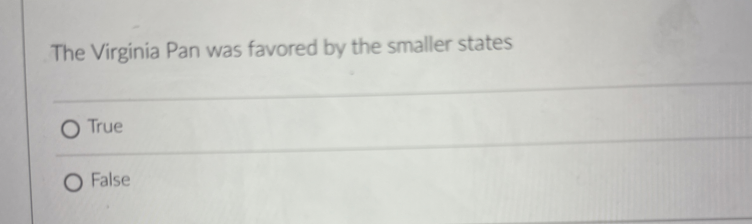 Solved The Virginia Pan was favored by the smaller | Chegg.com
