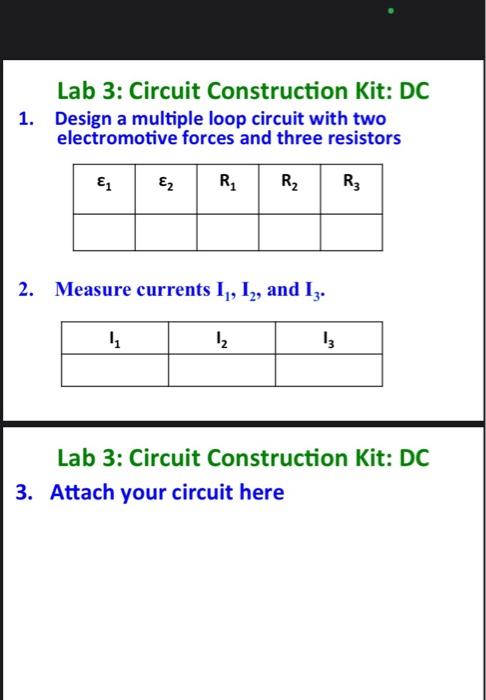 Solved Lab 3: Circuit Construction Kit: DC 1. Design a | Chegg.com
