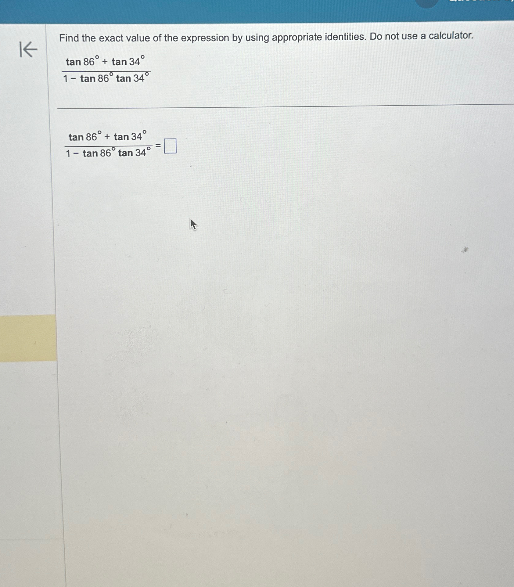 Solved Find the exact value of the expression by using | Chegg.com