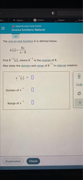 Solved atts. W impact Chid S. impact. Break OGRAPHS AND | Chegg.com