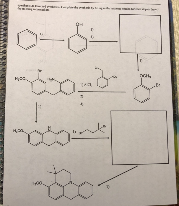 Solved Synthesis 3: Directed synthesis - Complete the | Chegg.com