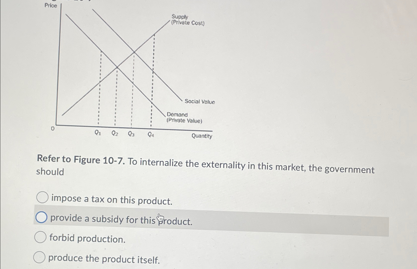 Solved Refer to Figure 10-7. ﻿To internalize the externality | Chegg.com