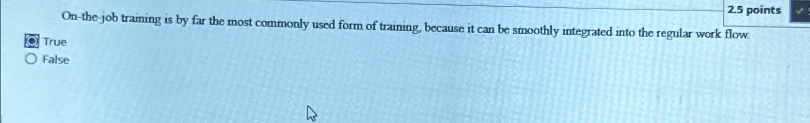 Solved 2.5 ﻿pointsTrueFalse | Chegg.com