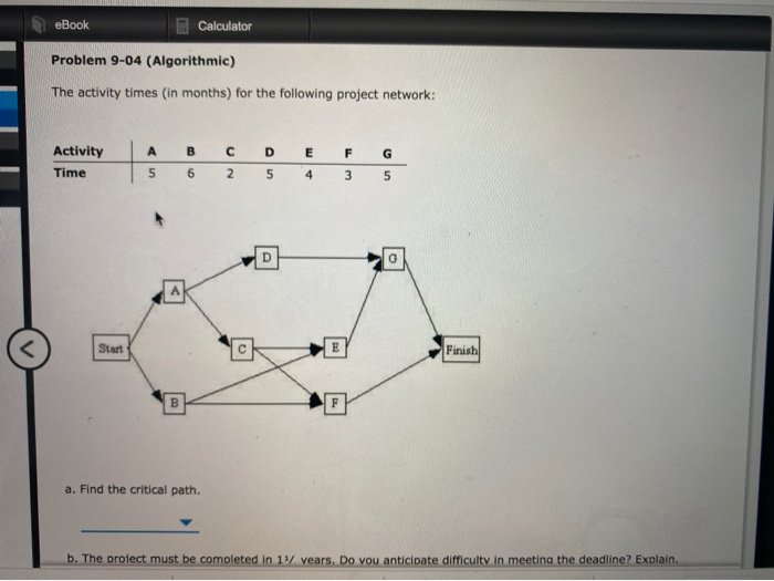 Solved eBook Calculator Problem 9-04 (Algorithmic) The | Chegg.com Solved eBook Calculator Problem 9-04 (Algorithmic) The | Chegg.com