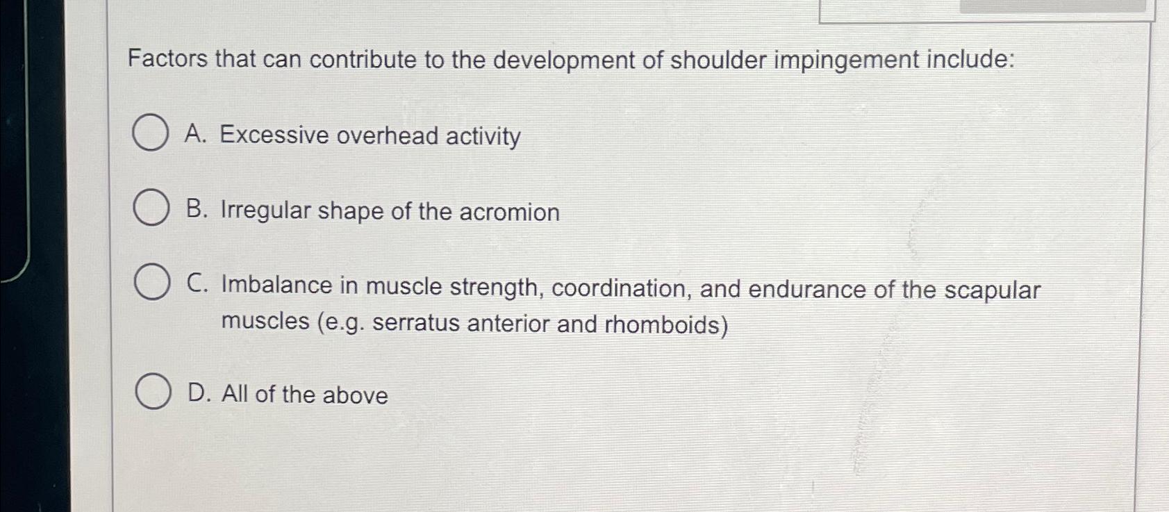 Solved Factors that can contribute to the development of | Chegg.com