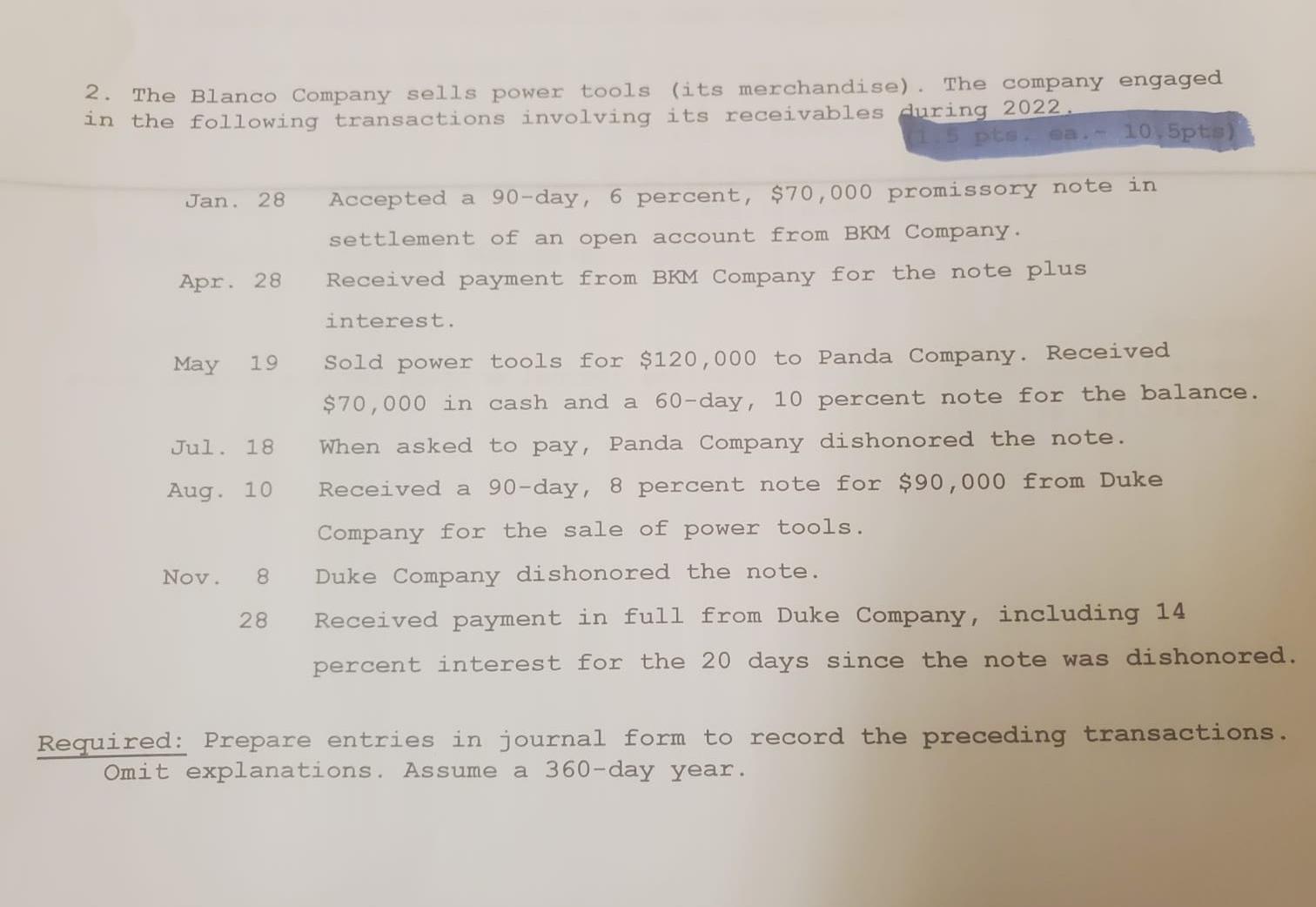 Solved 1. The owner invests $90,000 cash to start the | Chegg.com