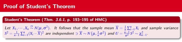 The exact sampling distribution of the sample | Chegg.com