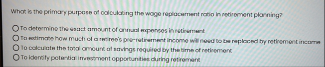 Solved What is the primary purpose of calculating the wage | Chegg.com
