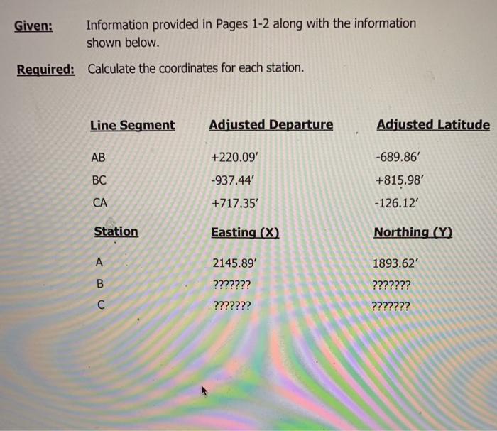 Solved i have calculated the adjusted interior angles and | Chegg.com