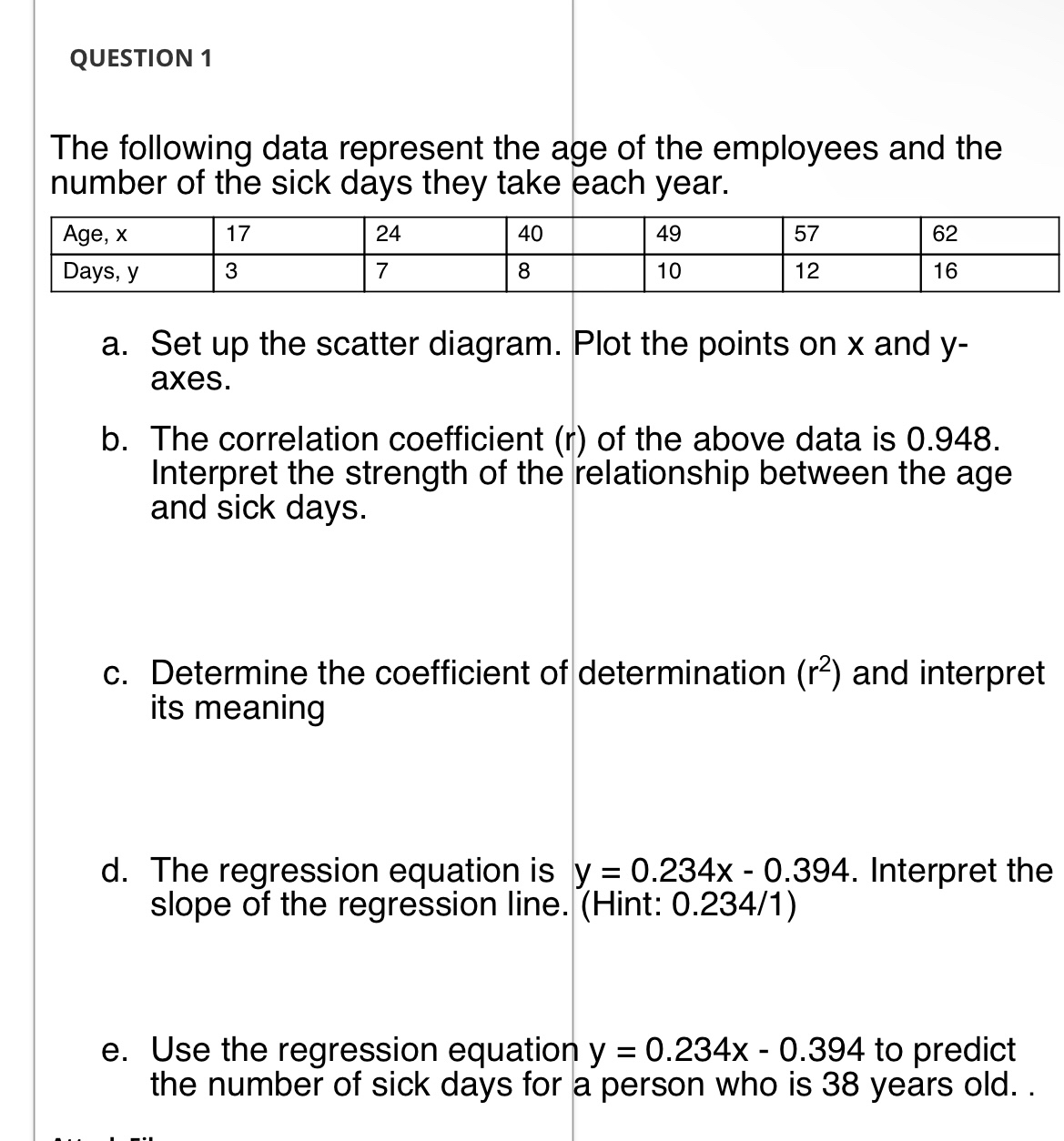 Solved QUESTION 1The following data represent the age of the | Chegg.com