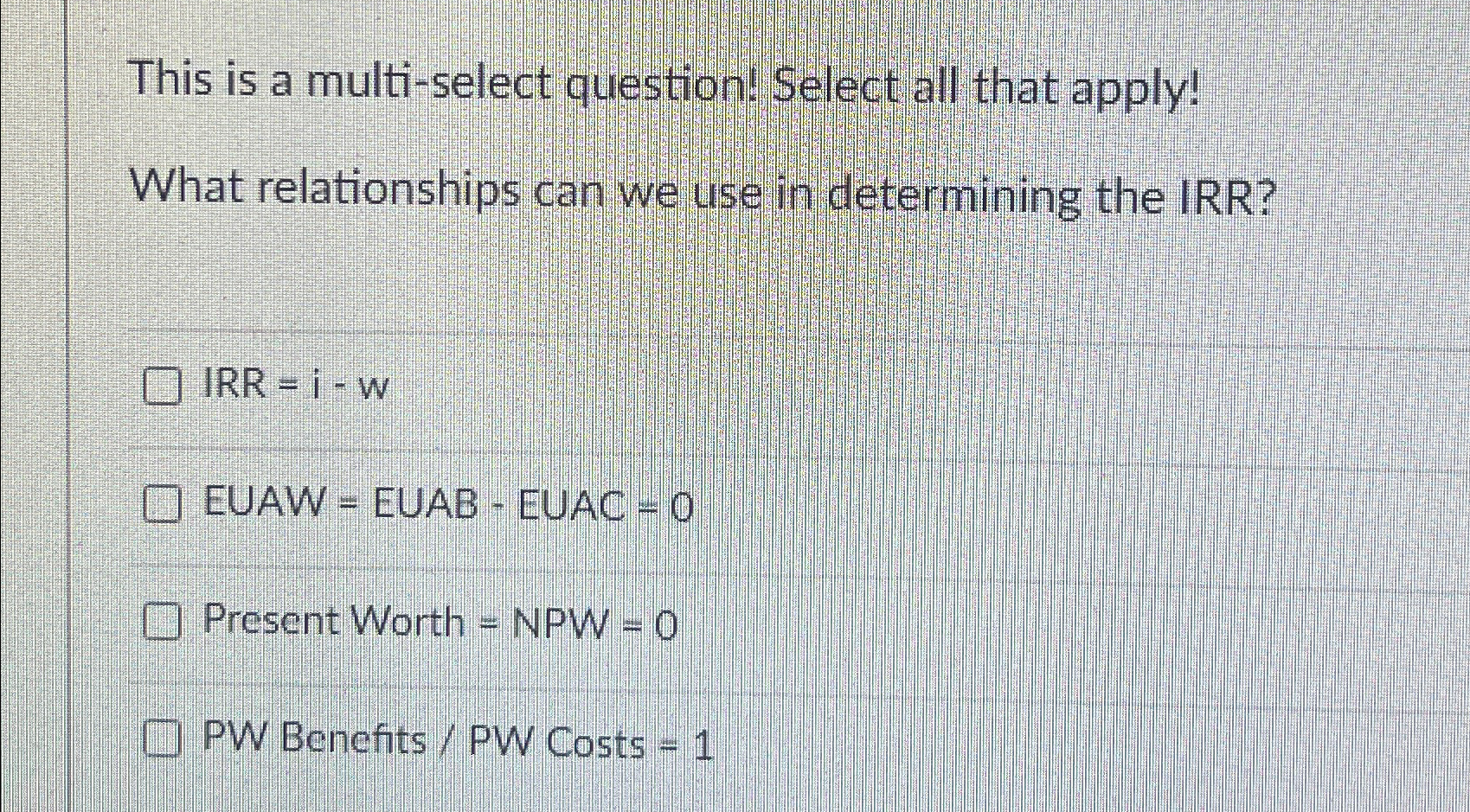 Solved This is a multi-select question! Select all that | Chegg.com