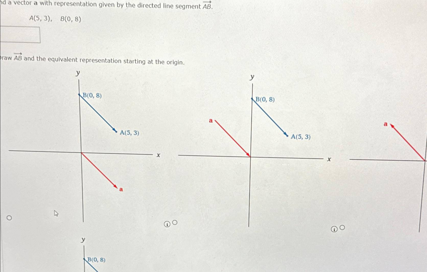 Solved Id a vector a with representation given by the | Chegg.com