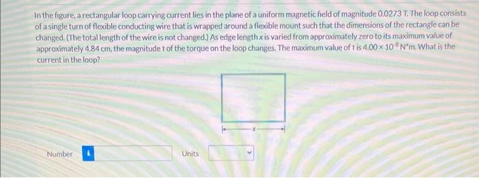 Solved In the figure, a rectangular loop carrying current | Chegg.com
