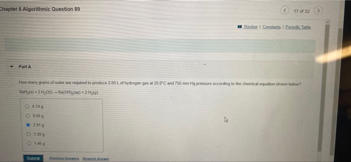 Solved Chapter 6 Algorithmic Question 89 17 of 32 Review | Chegg.com