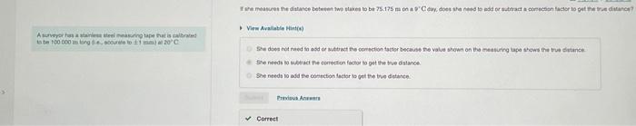 Solved How large, in mm, is the correction factor? Express | Chegg.com