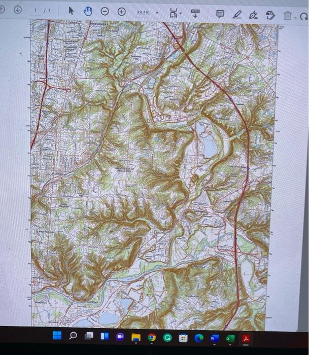 13. Two inches on this quadrangle map represent how | Chegg.com