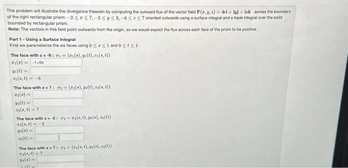 Solved This problem will illustrate the divergence theorem | Chegg.com