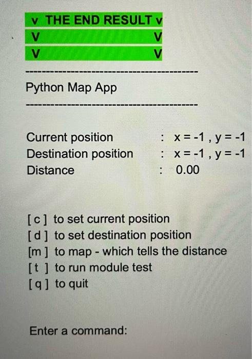 Solved Create a UserInterface in python. The UserInterface | Chegg.com