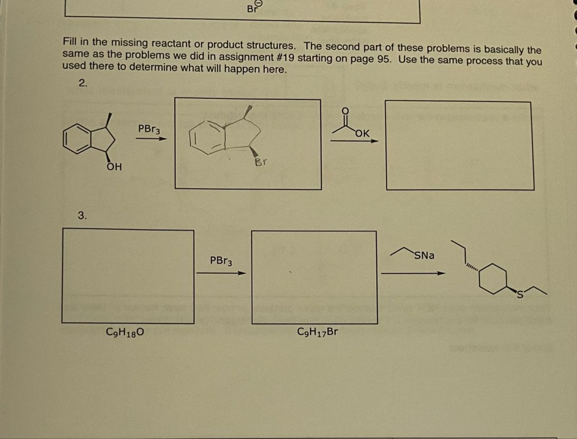 Solved Fill in the missing reactant or product structures. | Chegg.com