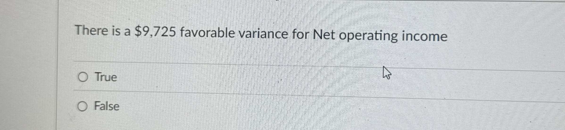 Solved There is a $9,725 ﻿favorable variance for Net | Chegg.com
