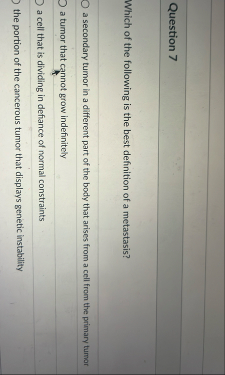 Solved Question 7Which of the following is the best | Chegg.com