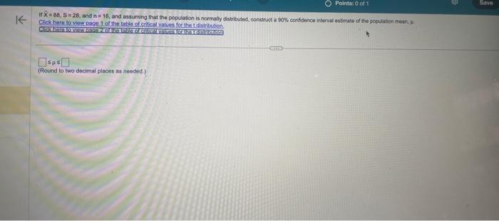 Solved Critical Values for the t Distribution (Page 1) | Chegg.com