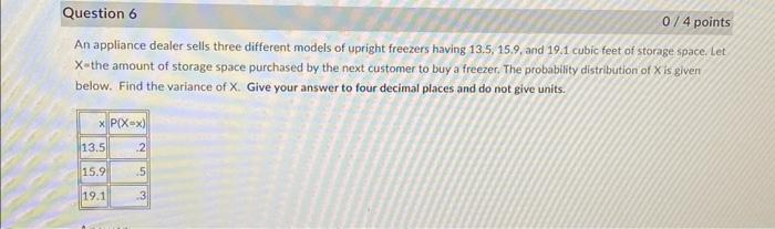 Solved An appliance dealer sells three different models of | Chegg.com