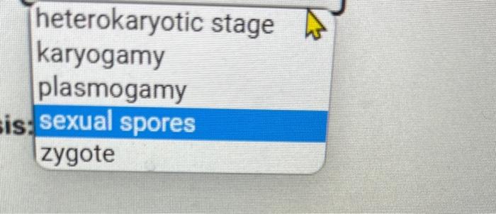 Solved 1. Indicate the name for each indicated stage from | Chegg.com