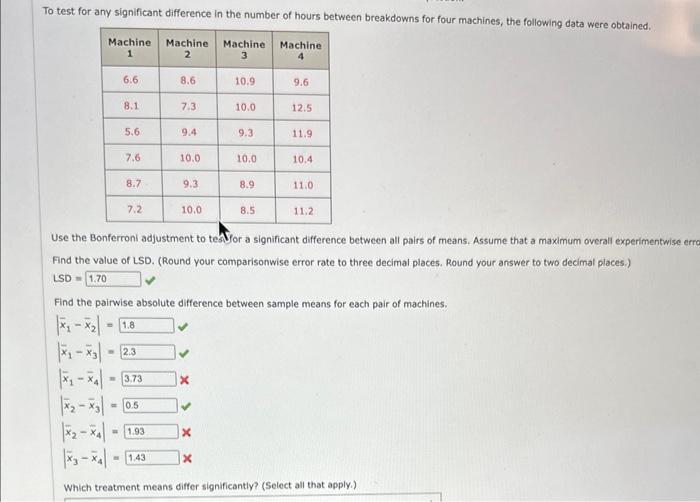 Solved To test for any significant difference in the number | Chegg.com
