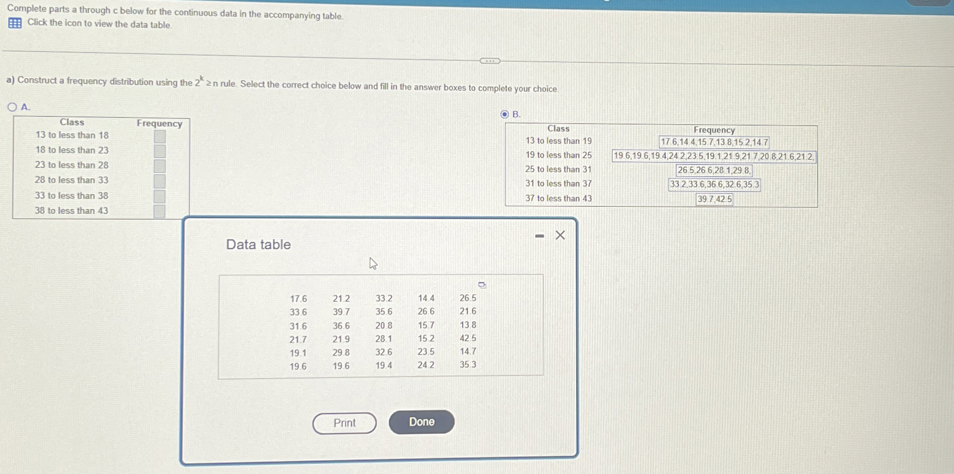 Solved Complete parts a through c below for the continuous | Chegg.com
