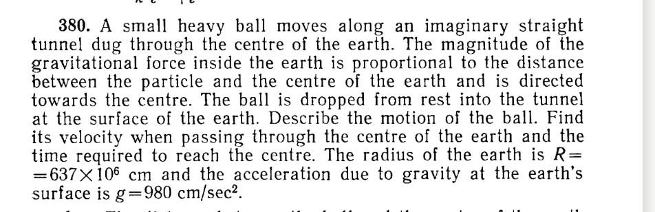 Solved 380. A small heavy ball moves along an imaginary | Chegg.com