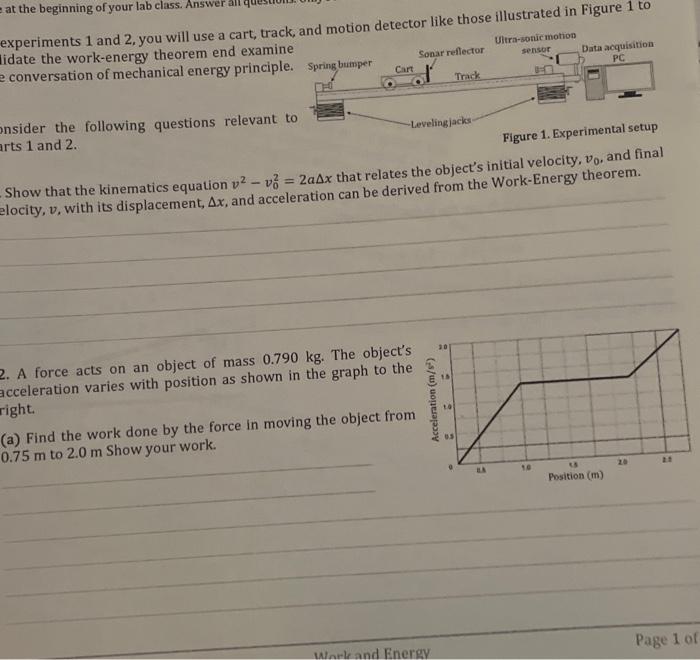 Solved Show that the kinematics equation v2−v02=2aΔx that | Chegg.com