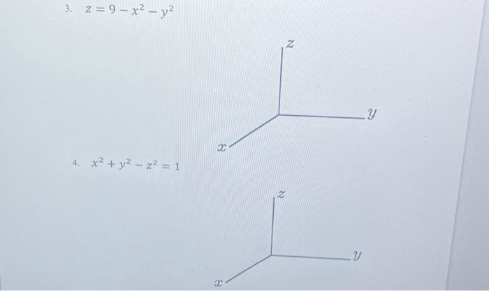 Solved Instructions: Identify the surface by type (elliptic | Chegg.com
