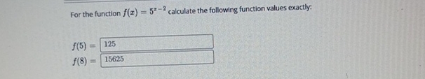 Solved For the function f(x)=5x-2 ﻿calculate the following | Chegg.com
