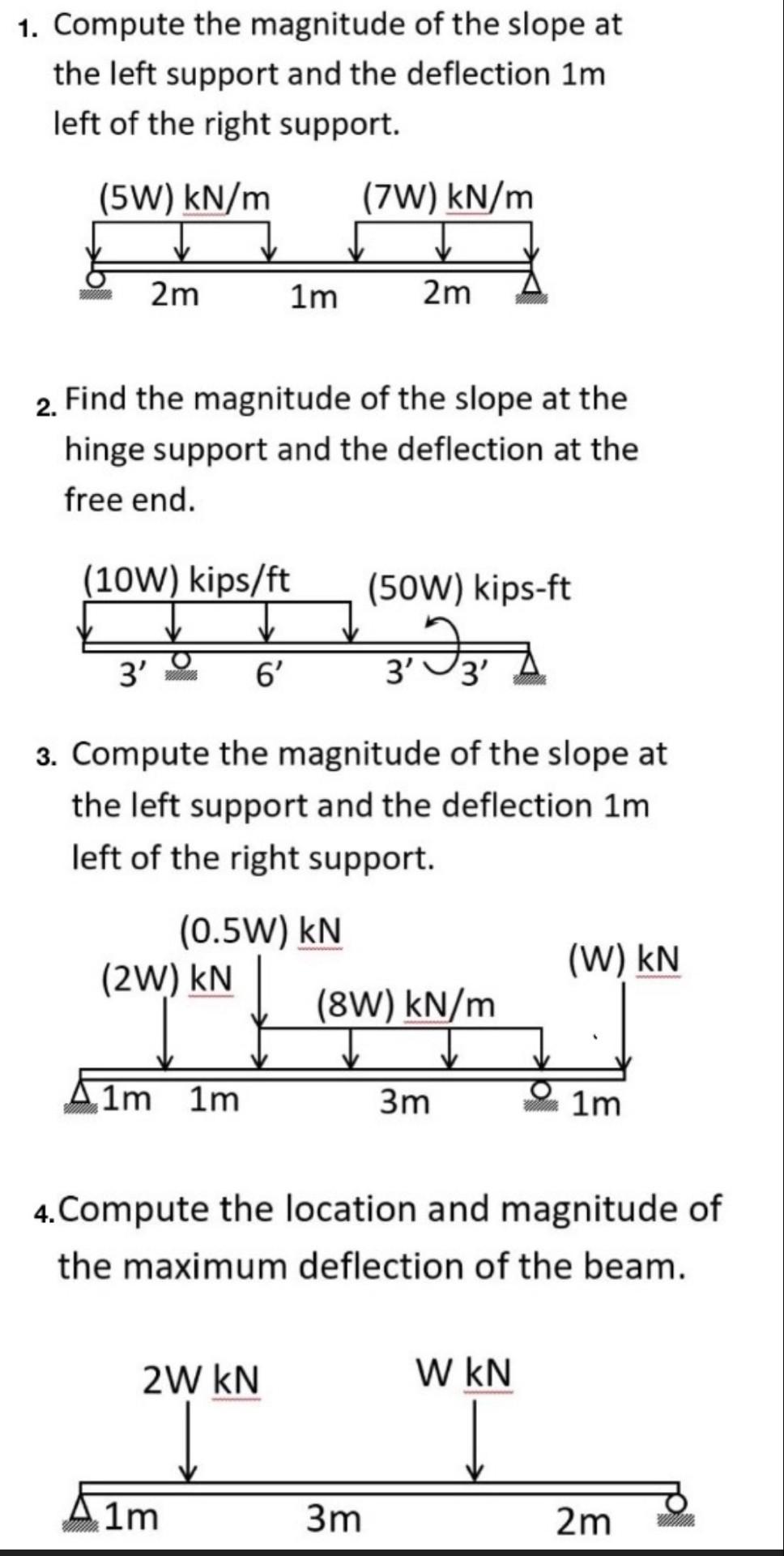 Solved 1. Compute the magnitude of the slope at the left | Chegg.com