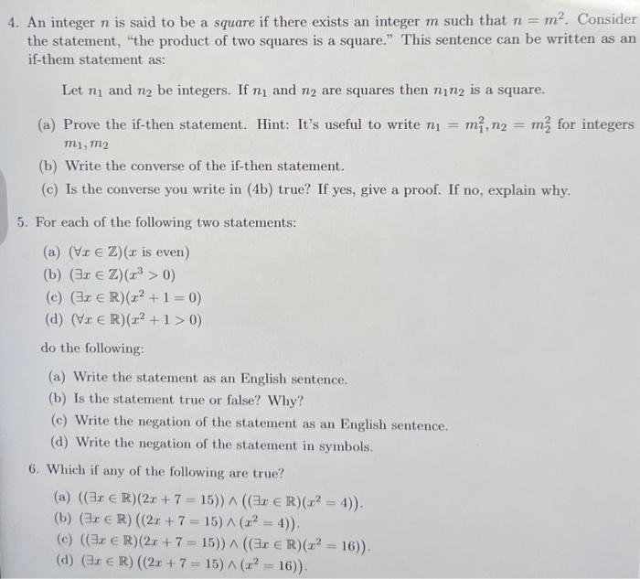 Solved 1. Prove that if m and n are odd integers, then m+n | Chegg.com