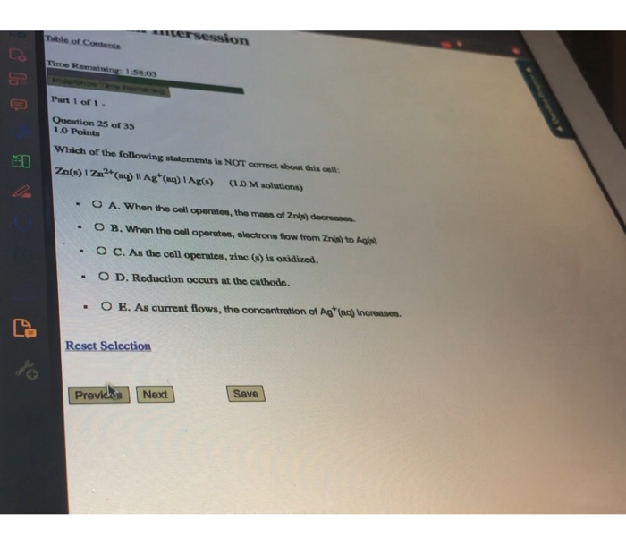 Solved Table of Content versession Tim Romani 1:58:03 Part 1 | Chegg.com
