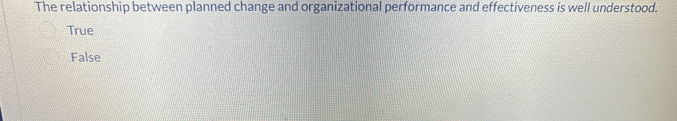 Solved The relationship between planned change and | Chegg.com