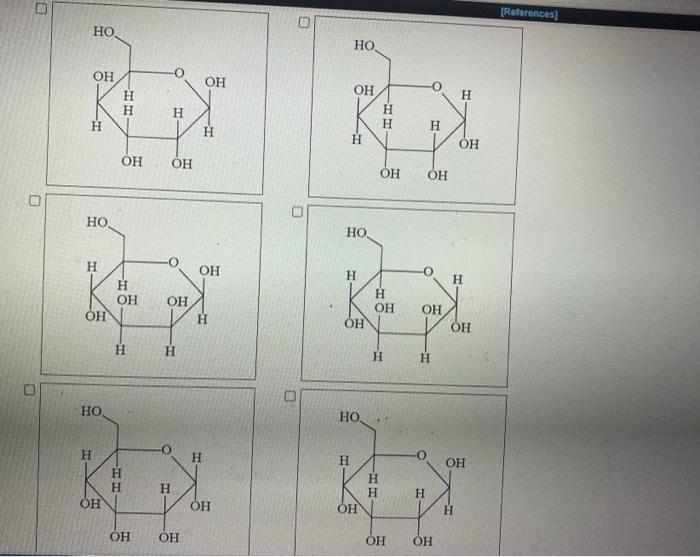 Solved (References Select the two Haworth structures below | Chegg.com