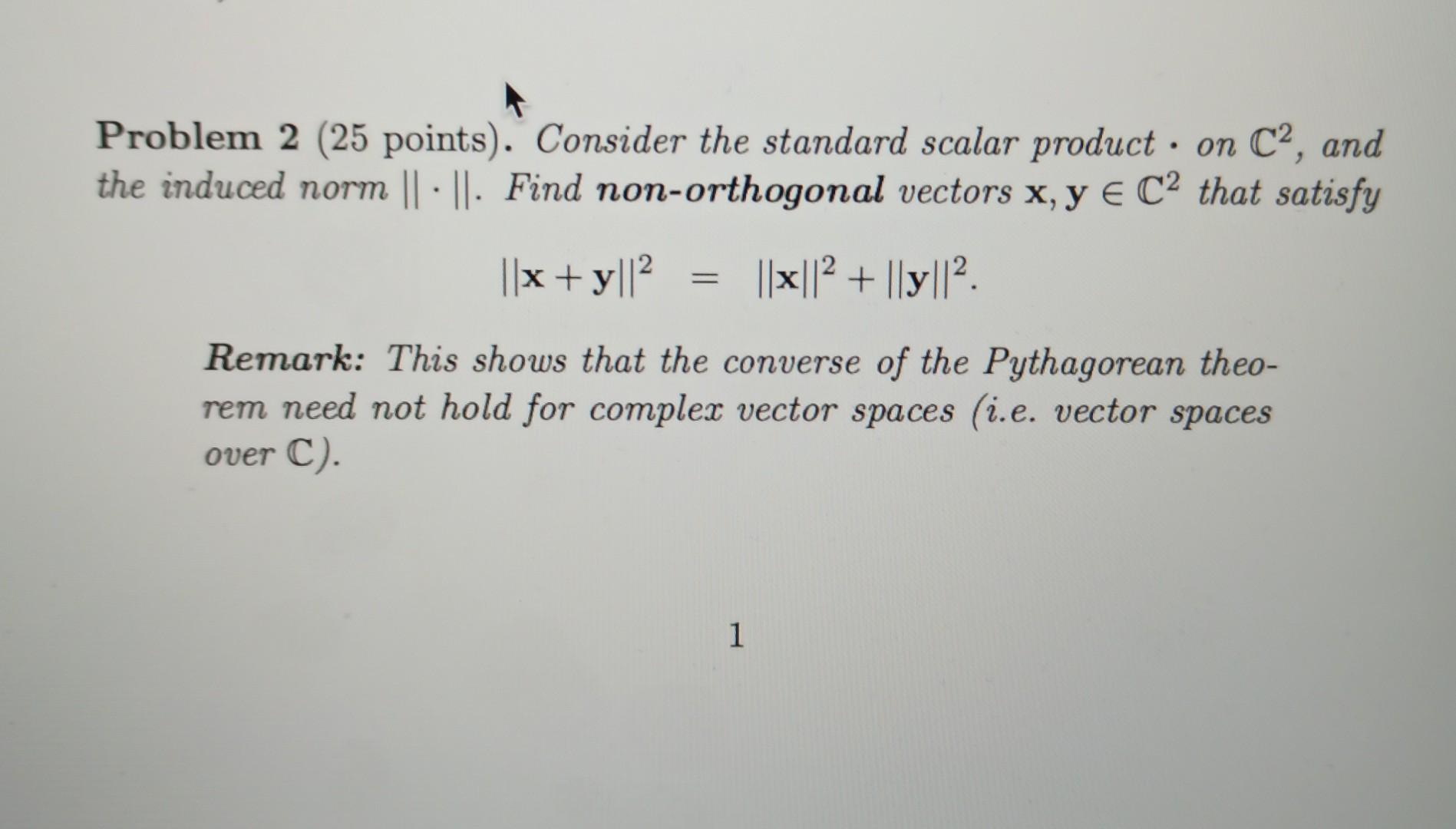 Solved Problem 2 (25 points). Consider the standard scalar | Chegg.com